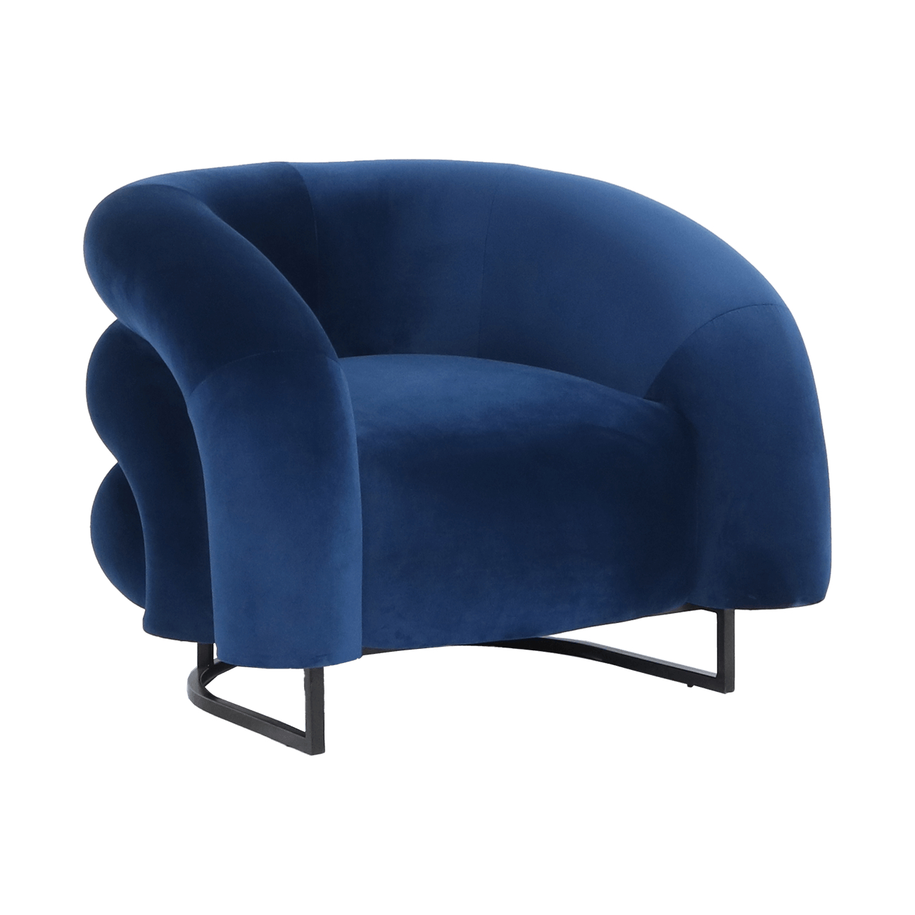 Auriel Navy Arm Chair